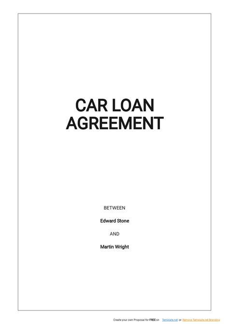 Car Loan Template