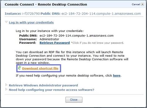 Howto Connect To A Windows Ec2 Instance Dowd And Associates