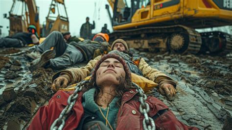 Free Protesters Resting Peacefully Image Protest Machinery