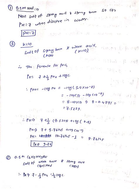 Solved Consider The Following Data On Some Weak Acids And Weak Bases