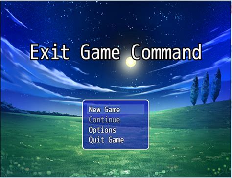 how to add a quit exit button to the scene gameend rpg maker forums