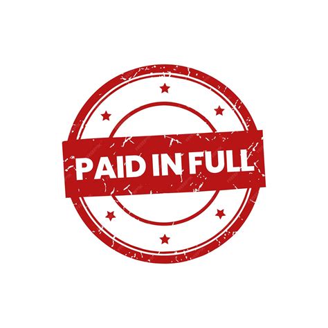 Premium Vector Paid In Full Stamp