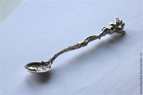 Серебряная ложка с ангелом – заказать на Ярмарке Мастеров – 3IOE7RU ...