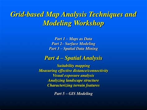 PPT Grid Based Map Analysis Techniques And Modeling Workshop PowerPoint Presentation ID 9520894
