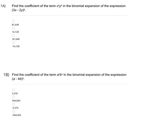 solved find the coefficient of the term x 2y 6 in the