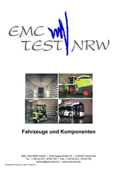 Fahrzeuge Und Komponenten Emc Test Nrw Gmbh