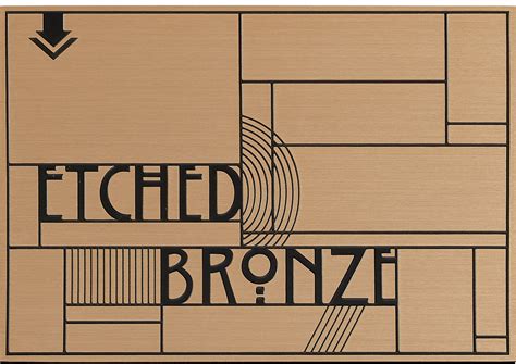 Etched Plaques Product Specifications Mounting And Installation