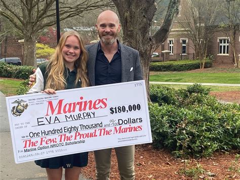 Senior Eva Murphy Is Awarded The Marine Navy Reserve Officer Training Corps Scholarship Post