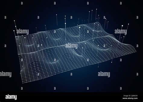 3d Rendering Big Data Visualization Digital Data Threads Plot Network