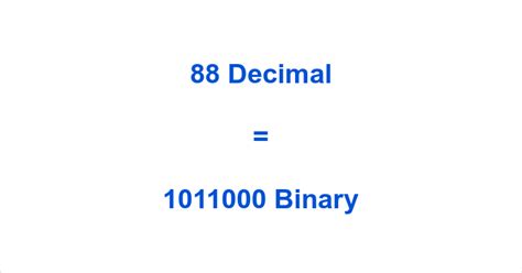 88 In Binary How To Convert 88 To Binary
