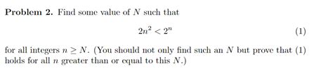 Solved Problem Find Some Value Of N Such That N
