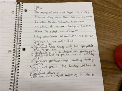 We Had To Do A Plot Dissection Of A Spongebob Episode For English Class Today R Spongebob