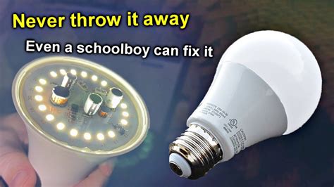 how to disassemble and repair an led lamp without a soldering iron do