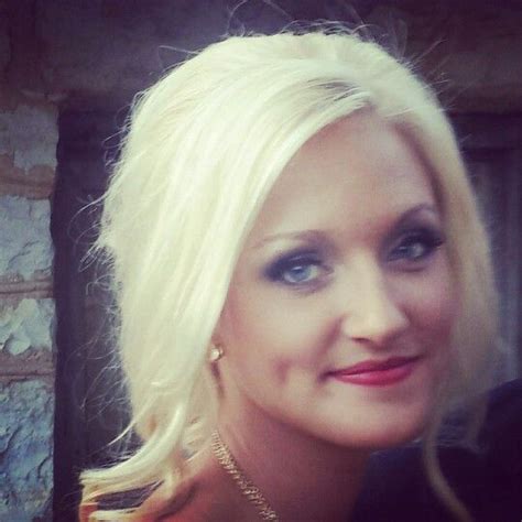 Blonde Hair Red Lips