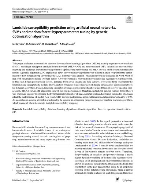 pdf landslide susceptibility prediction using artificial neural