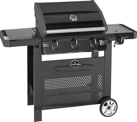 Jamestown PERCY 3-Brenner Gasgrill mit direkter und indirekter ...