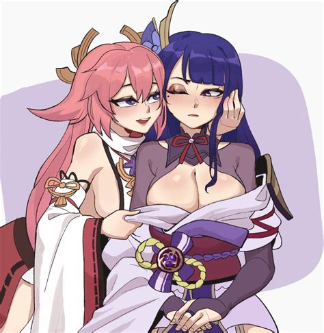 Rule 34 2girls Animal Ears Assisted Exposure Bare Shoulders Blush