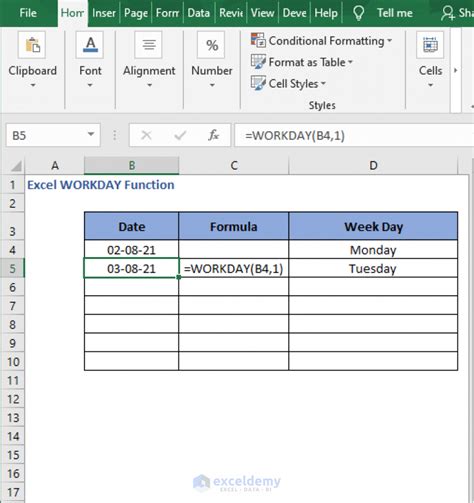 How To Use Workday Function In Excel 5 Examples Exceldemy
