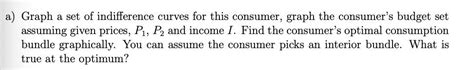 solved assume the consumer has a utility function of the