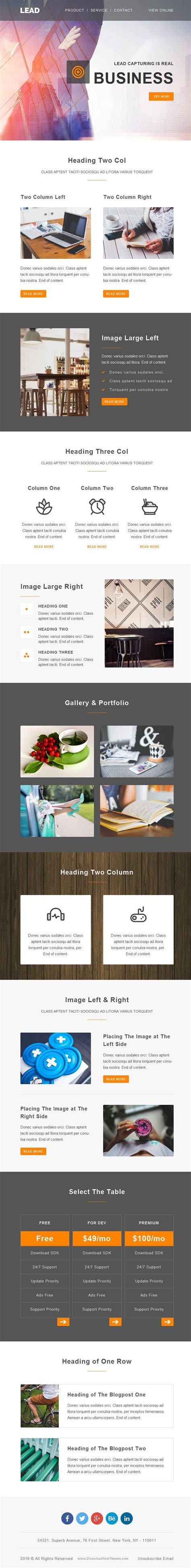 Email Layout Template At A Glance