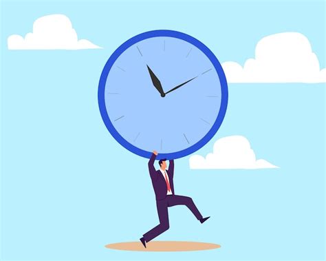 Premium Vector Steal Time Productivity Or Procrastination Problem Work Efficiency To Finish In