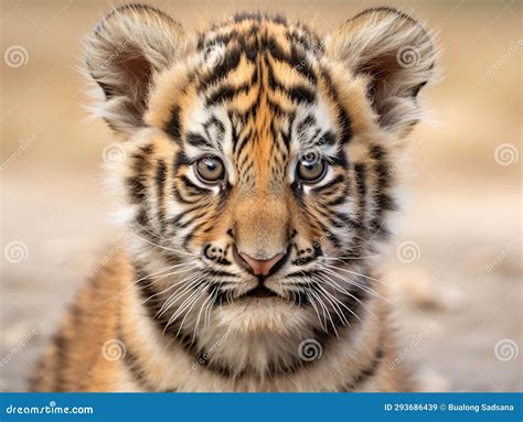 Siberian Tiger Cub Stock Illustration Illustration Of Generative