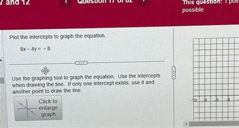 [answered] and 12 plot the intercepts to graph the equation 8x 4y 8 use