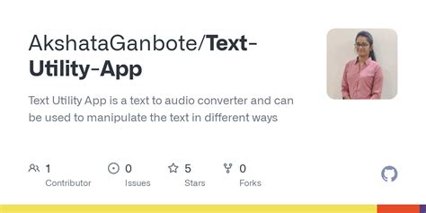 Github Akshataganbotetext Utility App Text Utility App Is A Text To