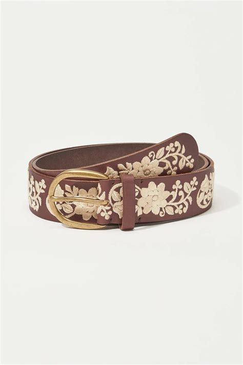 Sweet Floral Embroidered Belt Lucky Brand