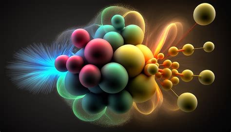 Premium Photo 3d Illustration Of A Molecule Model Science Or
