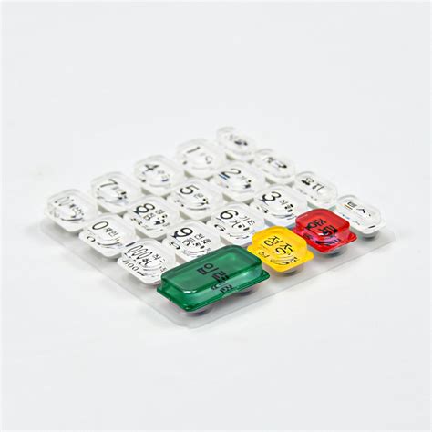 Pr Keypad Custom Rubber Conductive Plastic Button Cover Numeric Button