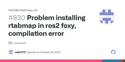 Problem Installing Rtabmap In Ros2 Foxy Compilation Error · Issue 830