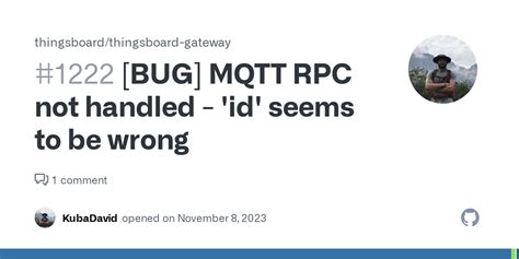 Bug Mqtt Rpc Not Handled Id Seems To Be Wrong · Issue 1222 · Thingsboardthingsboard