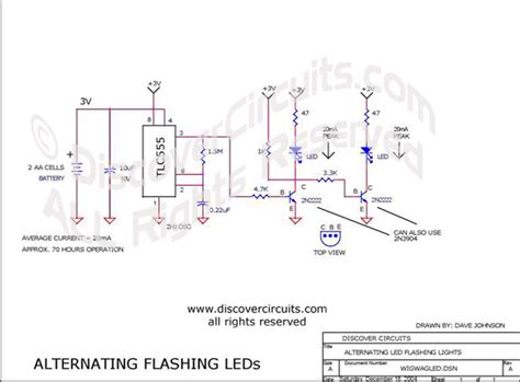 Alternating Flashing Led Circuit