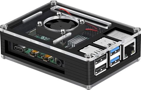 Geeekpi Acrylic Case For Raspberry Pi 4 Model B Raspberry Pi 4b Case