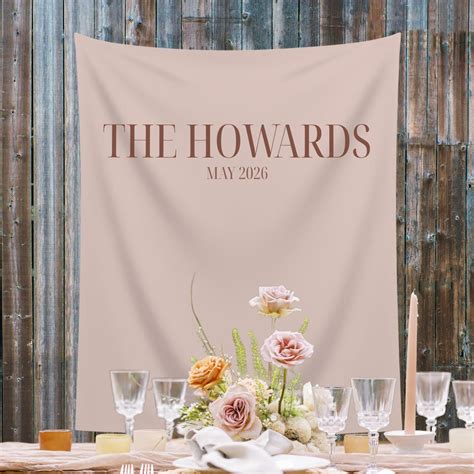 Custom Wedding Backdrop Personalized Fabric Ceremony Banner Etsy