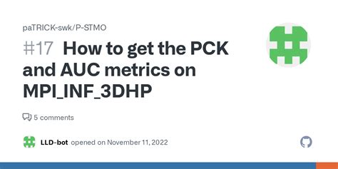 How To Get The Pck And Auc Metrics On Mpiinf3dhp · Issue 17