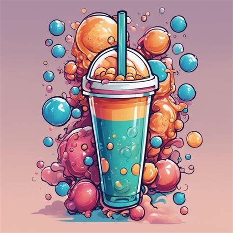 Premium Ai Image Exquisite Bubble Juice