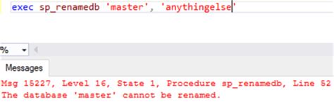 Sql Server Master Database Overview