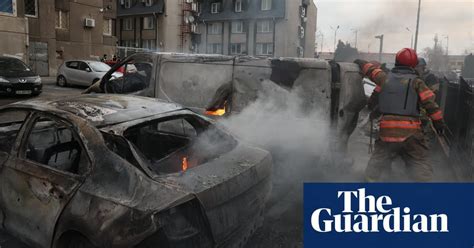 Sex Döda Efter Ryska Robotattacker Mot Ukrainsk Infrastruktur Under Torsdagsmorgonen Enligt