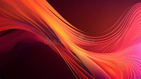 Vibrant Curves Abstract Background Design Or Wallpaper Pink And Orange Gradient Generative Ai