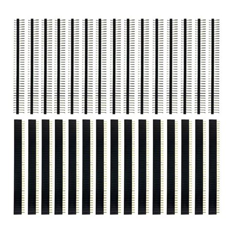 30 Pcs 40 Pin 2 54mm Male And Female Pin Headers Plug Connector For Arduino Prototype Shield