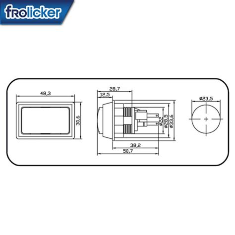 High Quality Arcade Rectangle Push Button Start Stop Button Led Illuminated Push Buttons For