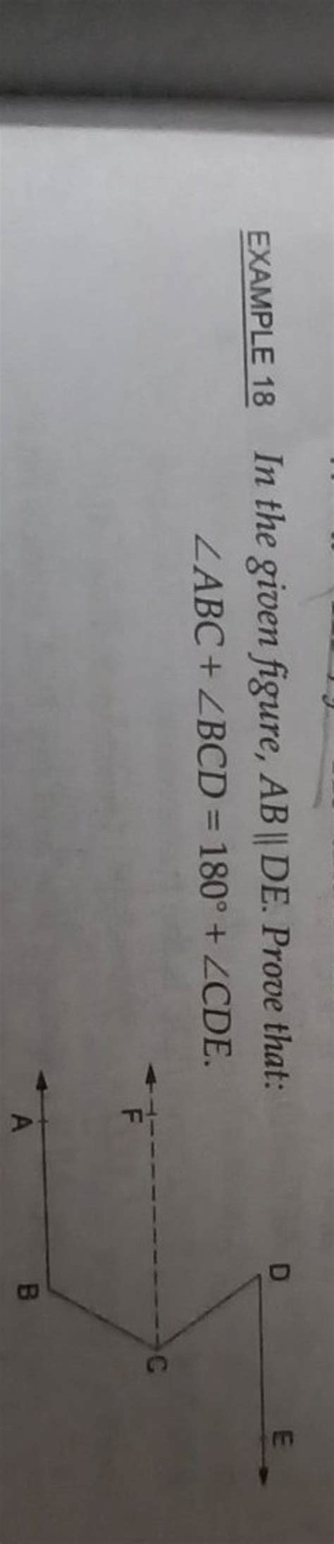 EXAMPLE In The Given Figure ABDE Prove That ABC BCD CDE