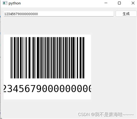Python之barcode显示一维码（亲测好用）python 生成一维码 Csdn博客