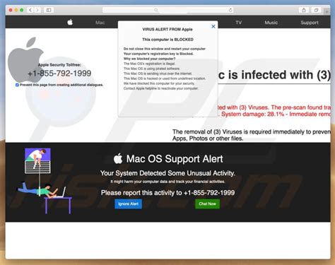 Mac Os Support Alert Pop Up Scam Mac Removal Steps And Macos