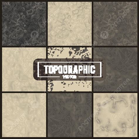 Topographic Map Backgrounds With Elevation Vector Illustration Hiking Background Geographic