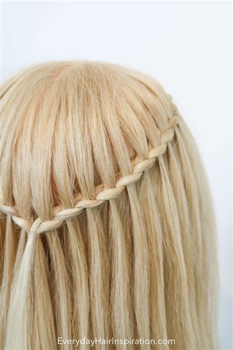Faux Waterfall Braid For Beginners Everyday Hair Inspiration