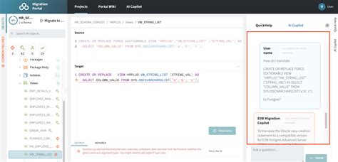 Edb Docs Migration Portal V4 Performing A Schema Assessment