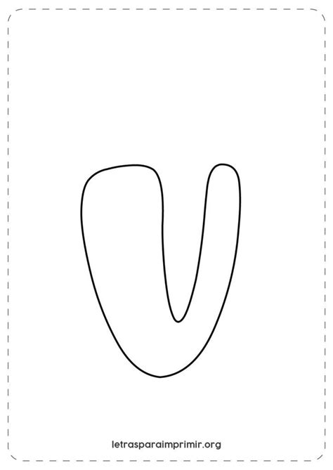Letra V Para Colorear Letras Para Imprimir